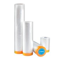 China Sample Provided Self Adhesive Adhesive Masking Film Roll 300-600mm Acrylic Protect Surfaces for sale
