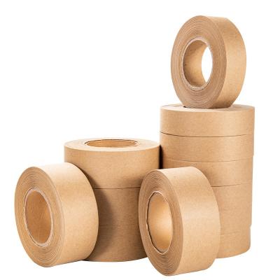 China 2 Inches Kraft Paper Tape With Eco Friendly Water Activated Adhesive Brown Paper Tape for sale