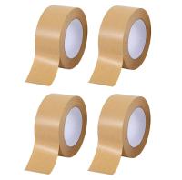 China 3'' Width Kraft Paper Tape Packing Tape Reinforced Water Activated Gummed Tape for sale