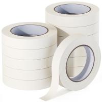 China Custom No Residue White Natural Rubber Indoor Painting Easy Sticky Masking Paper Tape for sale