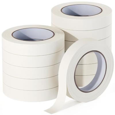 China Custom No Residue White Natural Rubber Indoor Painting Easy Sticky Masking Paper Tape for sale