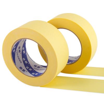 China High Temperature UV Resistance Resistance Painters Masking Adhesive Edge Rubber Easy Tear Car Painting Tape for sale
