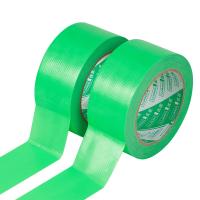 China Green PE Woven Fabric Cloth Tape For Stucco Single Sided Acrylic Water Activated Masking Tape for sale