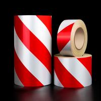 China Reflector Sticker Red Reflective Safety Warning Tape Customized Reflectance Truck Vehicle Conspicuity Adhesive Reflective Tape for sale