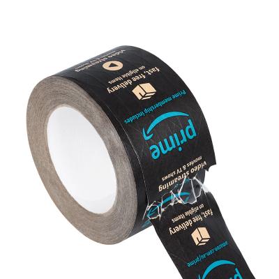 China Custom Colored Logo Eco Friendly Water Activate Wet Paper Tape Adhesive Paper&film Kraft Paper Parcel Tape with Logo for sale