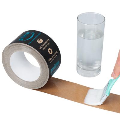 China High Adhesion Carton Sealing Printing Logo Colored Self Adhesive Kraft Paper Tape for sale