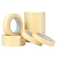 China Custom High Temperature 100 Degree Crepe Paper Tape Automotive Masking Tape Painters Tape For Painting for sale