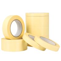 China Custom Surface Protection High Temperature Crepe Paper Tape Roll Automotive Masking Tape Painters Tape For Painting for sale