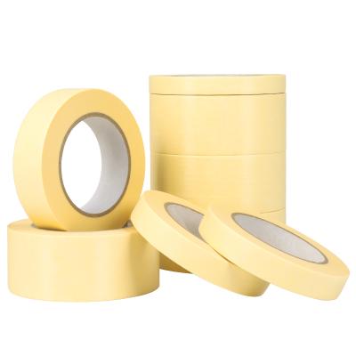 China Custom Surface Protection High Temperature Crepe Paper Tape Roll Automotive Masking Tape Painters Tape For Painting for sale