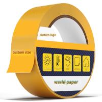 China No Residue Rubber Glue Waterproof Jumbo Roll Washi Paper Masking Tape for sale