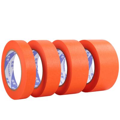 China 60-Day UV Resistant Washi Masking Tape – Orange Painters Tape For Outdoor Painting, Clean Removal, No Residue On Cars, Walls & Wood for sale