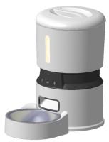 China Battery Powered Wifi Dog Food Dispenser Bluetooth Pet Feeder 1.69kg for sale