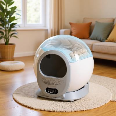 China LeLopets All-in-One Automatic Cat Toilet with APP Control and Fully Automatic Cleaning for Smart Cat Litter Box for sale