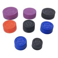 China Child-Resistant Ribbed Embossed Continuous Thread Lid Screw Cap Non-Spill PP Plastic Lids for Bottles for sale