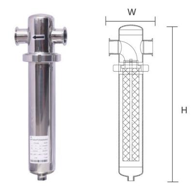 China Mirror Polished 304 Stainless Steel Precision Filter 1.6MPa BXG Series for sale