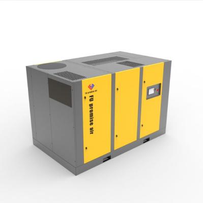 China OE-90APF-2S Two-Stage Screw Air Compressor with 73dB(A) Operating Noise, Wide Variable Air Flow Range & DN100 Air Outlet for Heavy Industrial Workshops for sale