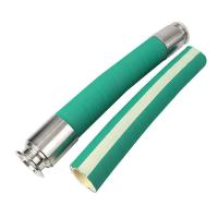 China Superflex Continental XLPE Chemical Hose Blue Bulk Resistant Air Hose Coupling Camlock for sale