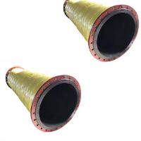 China 6 Inch Dredging Rubber Hose Expansion Joint Threaded Union Black Flexible for sale