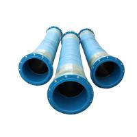China 6 Inch Dredging Rubber Hose Expansion Joint Threaded Union Black Flexible for sale