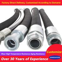 China Oil Hydraulic Hose Strong Oil Resistance Abrasion Resistant Reliable Sealing for sale