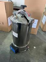 China LED Display Portable Autoclave Machine 18L/24L Capacity with 126℃ Steam Sterilization and 0.14-0.16MPa Pressure for sale