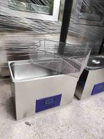 China 15L Ultrasonic Cleaning Machine with 40kHz Frequency and 400W Power - Manual Lid Industrial Washer for sale