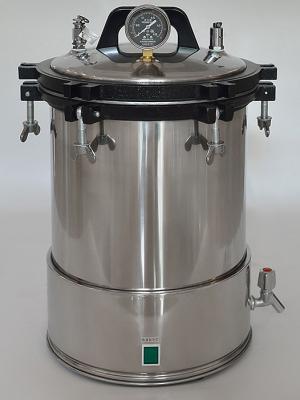 China Electric Heating Portable Autoclave Machine 18L/24L with 126℃ Sterilization Temperature and 2KW Power for sale