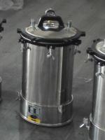 China Stainless Steel Portable Steam Sterilizer 18L/24L Capacity with 126℃ Working Temperature and 2KW Electric Heating for sale