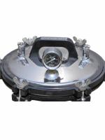China Stainless Steel Portable Steam Sterilizer 18L/24L Capacity with 126℃ Working Temperature and 2KW Electric Heating for sale