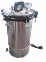 China Stainless Steel Portable Steam Sterilizer 18L/24L Capacity with 126℃ Working Temperature and 2KW Electric Heating for sale