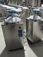 China 50L LCD Display Quick Open Door Vertical Laboratory Autoclave Sterilizer 340x550mm 138C for sale