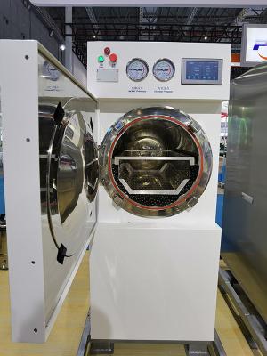 China 100L Horizontal Front Loading Autoclave Cylindrical Electric Unlocking Door for sale