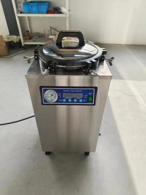 China 35L Bolt Type Top Loading Sterilizer With Gravity Exhaust Vertical Steam Sterilizer for sale