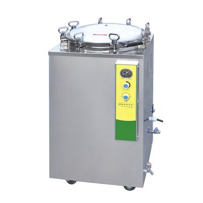 China Bolt Door Vertical Autoclave Sterilizer with Knob Control - 35L to 150L Capacity, 0.25 MPa Working Pressure for sale