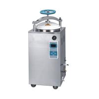 China Handwheel Door Vertical Autoclave Machine with LCD Display - 35L to 100L Capacity, 138℃ Max Temperature, 0.25Mpa Pressure for sale