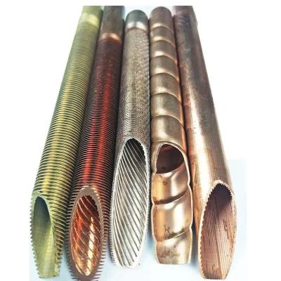 China DELLOK Inner Grooved Copper Low Fin Tube for Heat Exchangers - 12 Million Meter Annual Capacity with CE/ISO Certification for sale