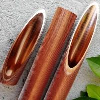 China DELLOK Inner Grooved Copper Tube Low Fin Tube for Heat Exchangers - 20m Length, 1.45mm Fin Height for sale