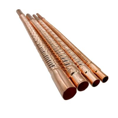 China DELLOK Large Diameter Corrugated Steel Pipe Copper Heat Exchange Twisted Corrugated Pipe Cupro Nickel 12.5mm-25.4mm for sale