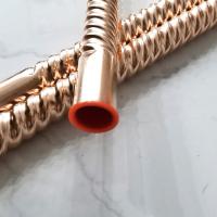 China DELLOK Large Diameter Corrugated Steel Pipe Copper Heat Exchange Twisted Corrugated Pipe Cupro Nickel 12.5mm-25.4mm for sale
