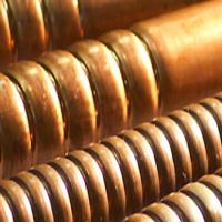 China DELLOK Large Diameter Corrugated Steel Pipe Copper Heat Exchange Twisted Corrugated Pipe Cupro Nickel 12.5mm-25.4mm for sale
