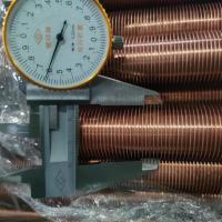 China Air Cooled Aluminum Evaporator Coil with Extruded Copper Low Fin Tube and Inner Grooved Design for Heat Exchanger Applications for sale