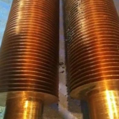 China DELLOK Copper G Embedded Finned Tube for Condensers 5-13 FPI 450°C for sale