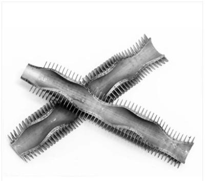 China DELLOK Extrusion Aluminum Fin Tube Heat Exchanger 250°C 1200 psi for sale