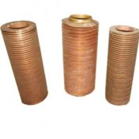 China DELLOK ASME Copper-Aluminum Extruded Fin Tube Heat Cooler 300°C 12M Meters for sale