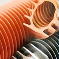China DELLOK ASTM B280 JISH3301 Extruded Copper Fin Tube for Boiler 12mm OD for sale