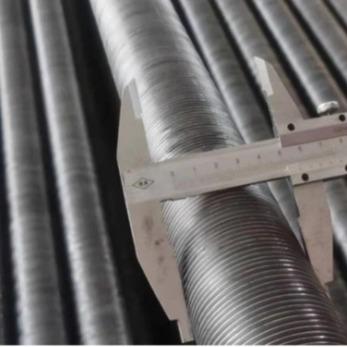 China DELLOK KL Carbon Steel Tube Aluminum Fin Finned Tube Heat Exchanger 260C for sale