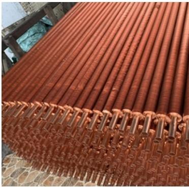 China DELLOK Copper L Type Finned Tube for Air Coolers - 260°C Max Temperature, Custom Lengths Available for sale