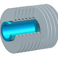 China DELLOK KL Type Finned Tube for Air Coolers - 260°C Max Temperature, Aluminum/Copper Fins, Custom Lengths for sale