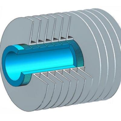 China DELLOK KL Type Finned Tube for Air Coolers - 260°C Max Temperature, Aluminum/Copper Fins, Custom Lengths for sale
