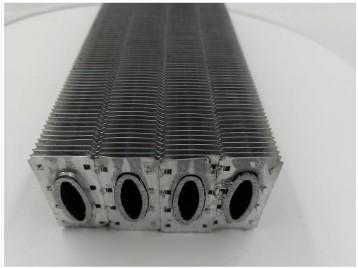 China DELLOK Aluminum 1100 Elliptical Nickel Brazed Spiral Finned Tube for Heat Exchanger for sale